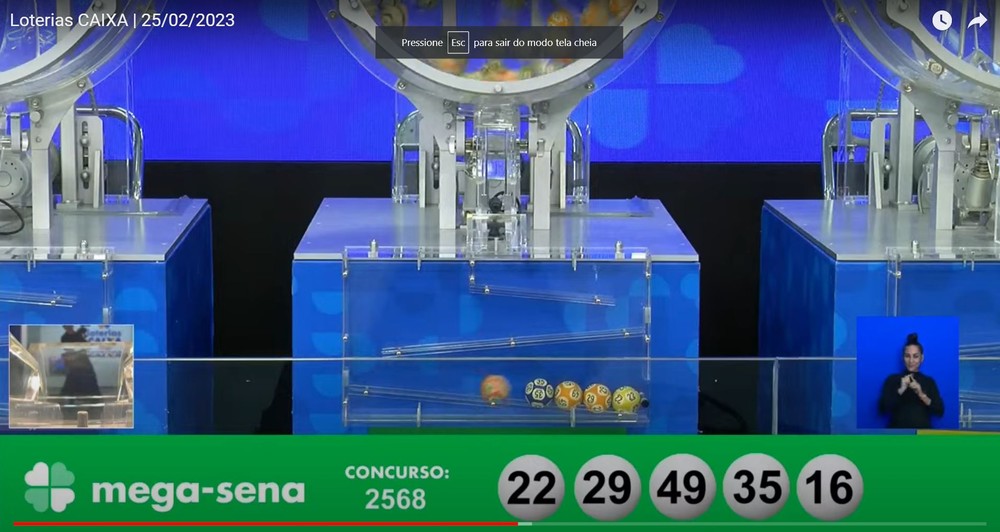 Niguém acerta as seis dezena da Mega-Sena 2568 e prêmio vai a R$ 9 milhões; veja números sorteados