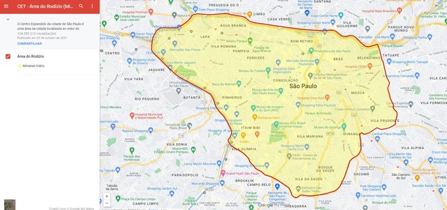 Rodízio de veículos em São Paulo é suspenso até 13 de janeiro de 2025