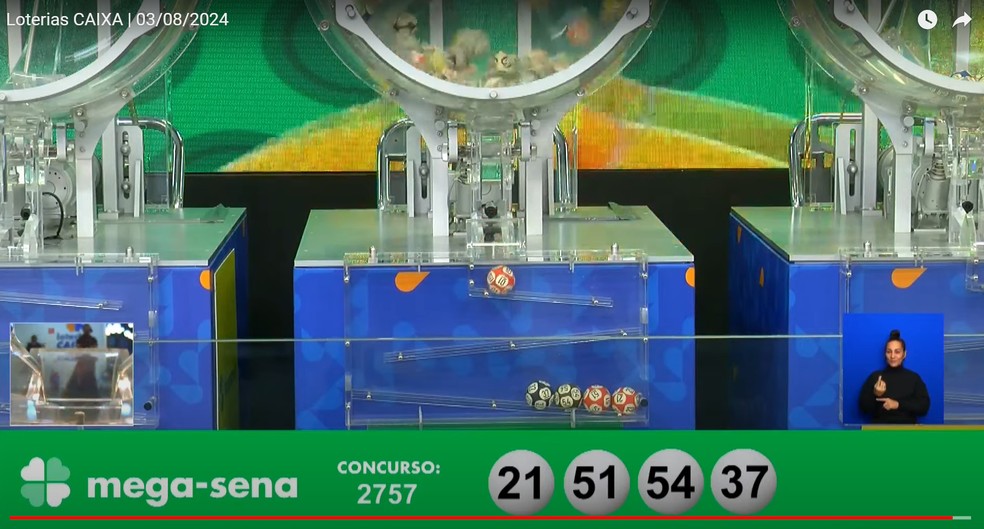 Ninguém acerta as seis dezenas da Mega-Sena 2757, e prêmio vai a R$ 12 milhões; veja números ...