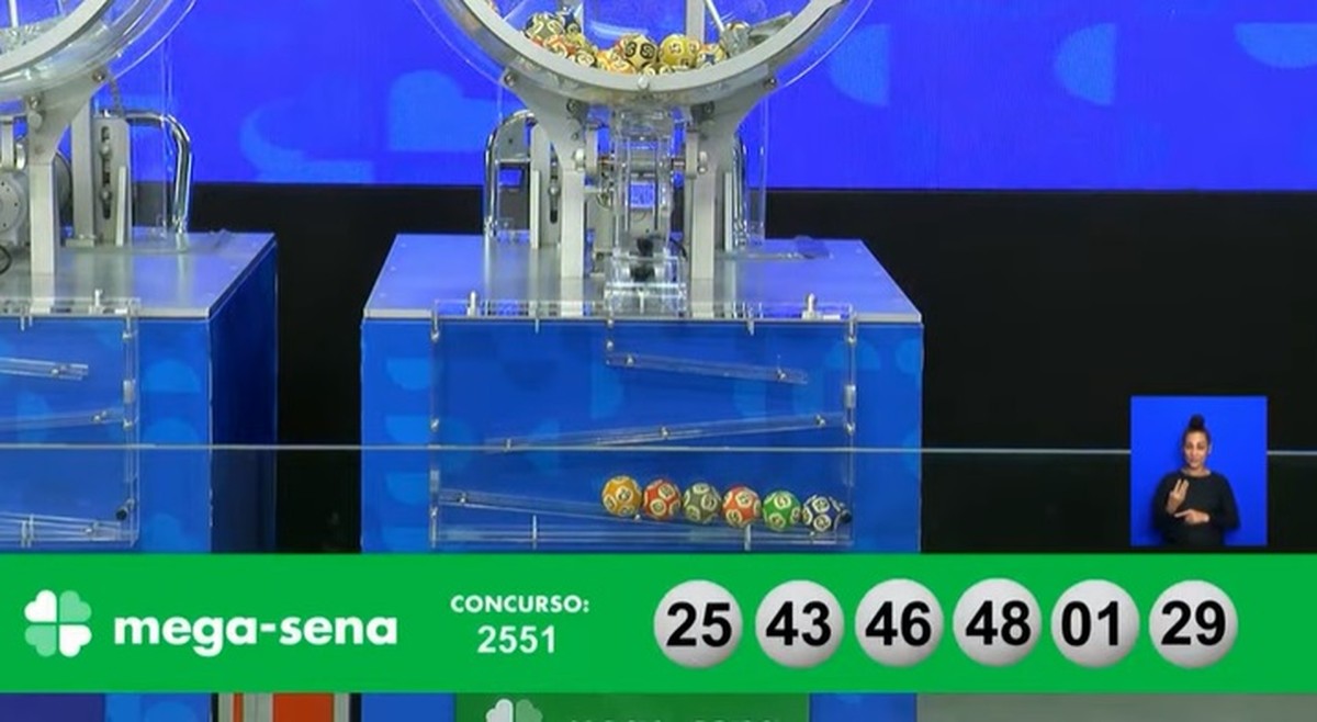 Ninguém acerta as seis dezenas da Mega-Sena 2551 e prêmio vai a R$ 7,5 milhões; veja números ...